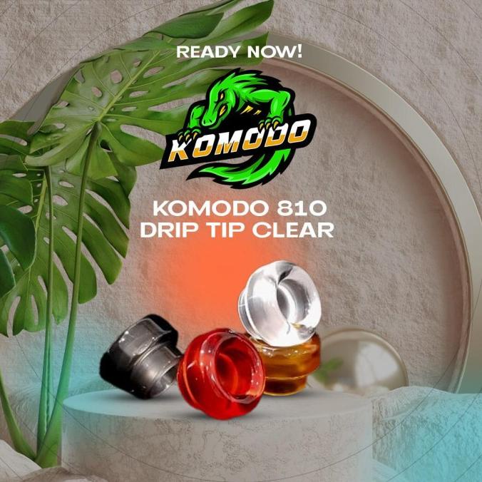 Jual Komodo Wide Clear Driptip 810 Drip Tip Anti Panas | Shopee Indonesia