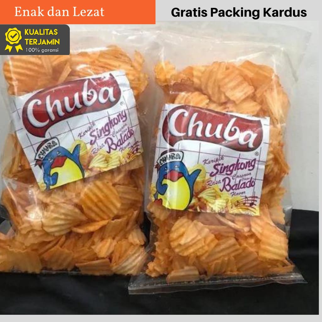 Jual Jarang Ada keripik Singkong Chuba Rasa Balado dan Keju 250 gr ...