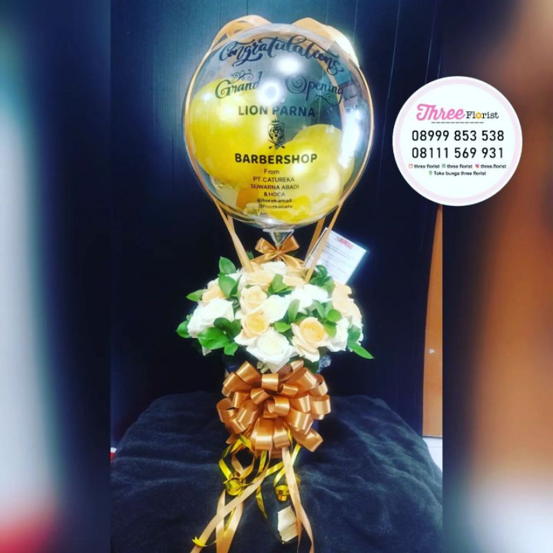 Jual box bunga balon / hadiah ucapan grand opening / hadiah ucapan ...
