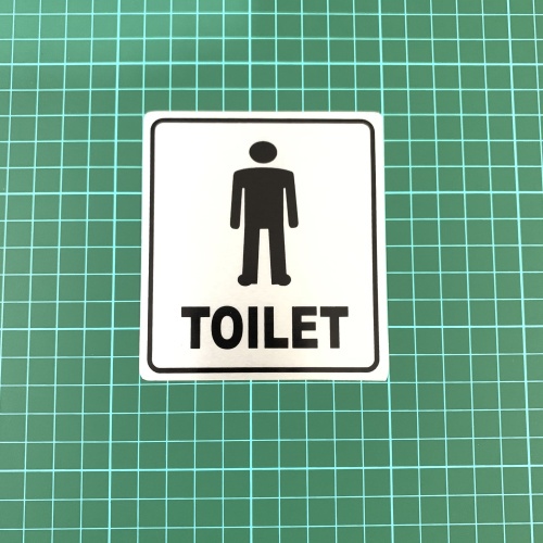 Jual nce462 STIKER RAMBU PERINGATAN TOILET PRIA | Shopee Indonesia