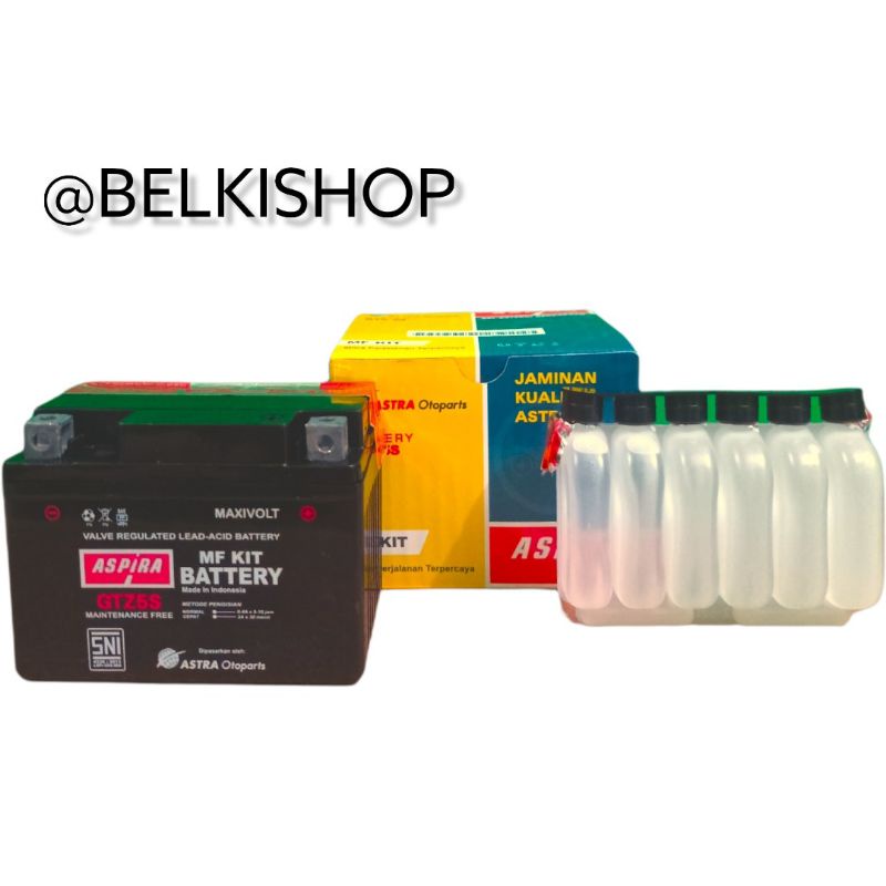 Jual Aki Motor Yamaha Mio J-Mio Soul GT 110 Gtz5s Aspira KIT Aki Basah | Shopee Indonesia