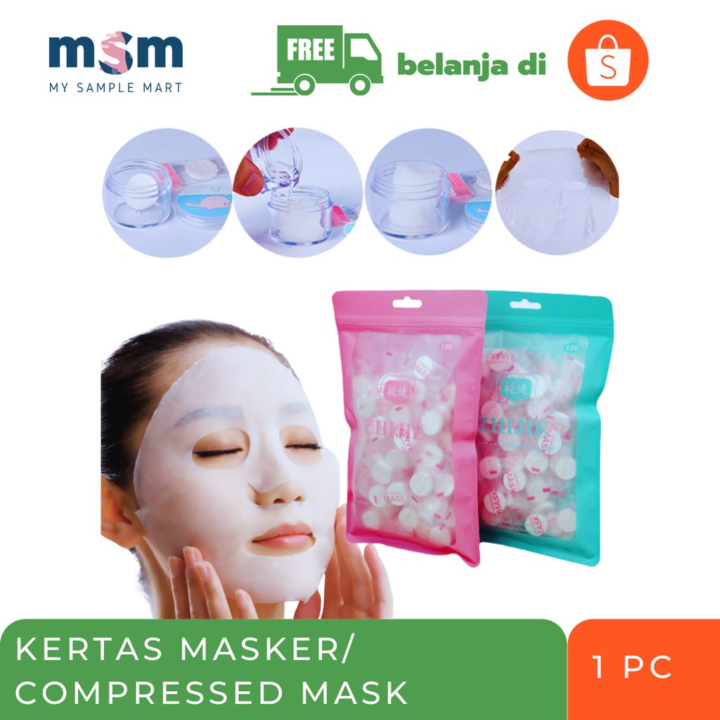 Jual Masker Kertas (Compressed Facial Mask Sheet) | Shopee Indonesia