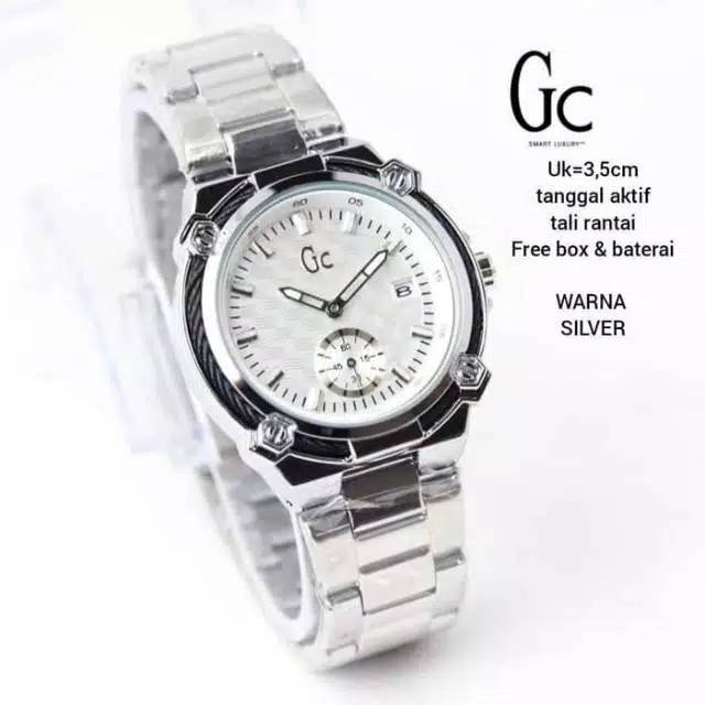 Jual Jam Tangan Wanita GC Tambang Crono Detik Bawah aktif Tanggal ...