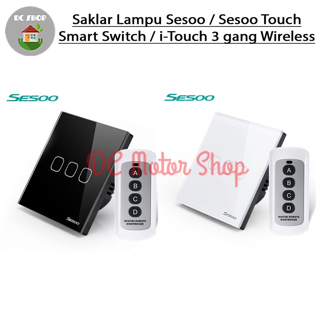Jual Saklar Lampu / Touch Switch / i-Touch 3 way - Wireless Sesoo 3 ...
