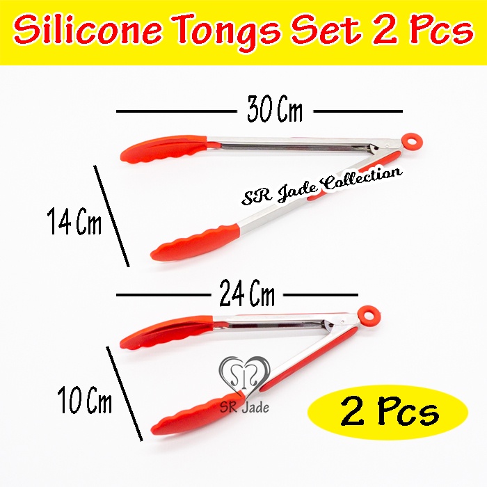 Jual Penjepit Capitan Kue Makanan Gorengan Set Isi 2 Silikon Serving ...