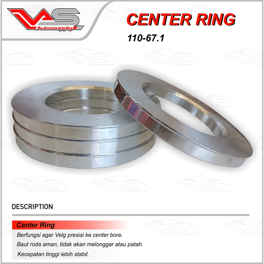 Jual Center Ring Hub Velg 110-67.1 Mobil Pajero - Center Hub Ukuran ...