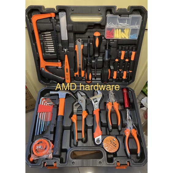 Jual PAKET TOOLKIT SET LENGKAP TOOLBOX HANDTOOLS JLD A-102PC Total ...