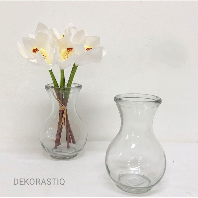 Jual VAS BUNGA KACA BULAT / POT TANAMAN AIR HIDROPONIK / DEKORASI ...