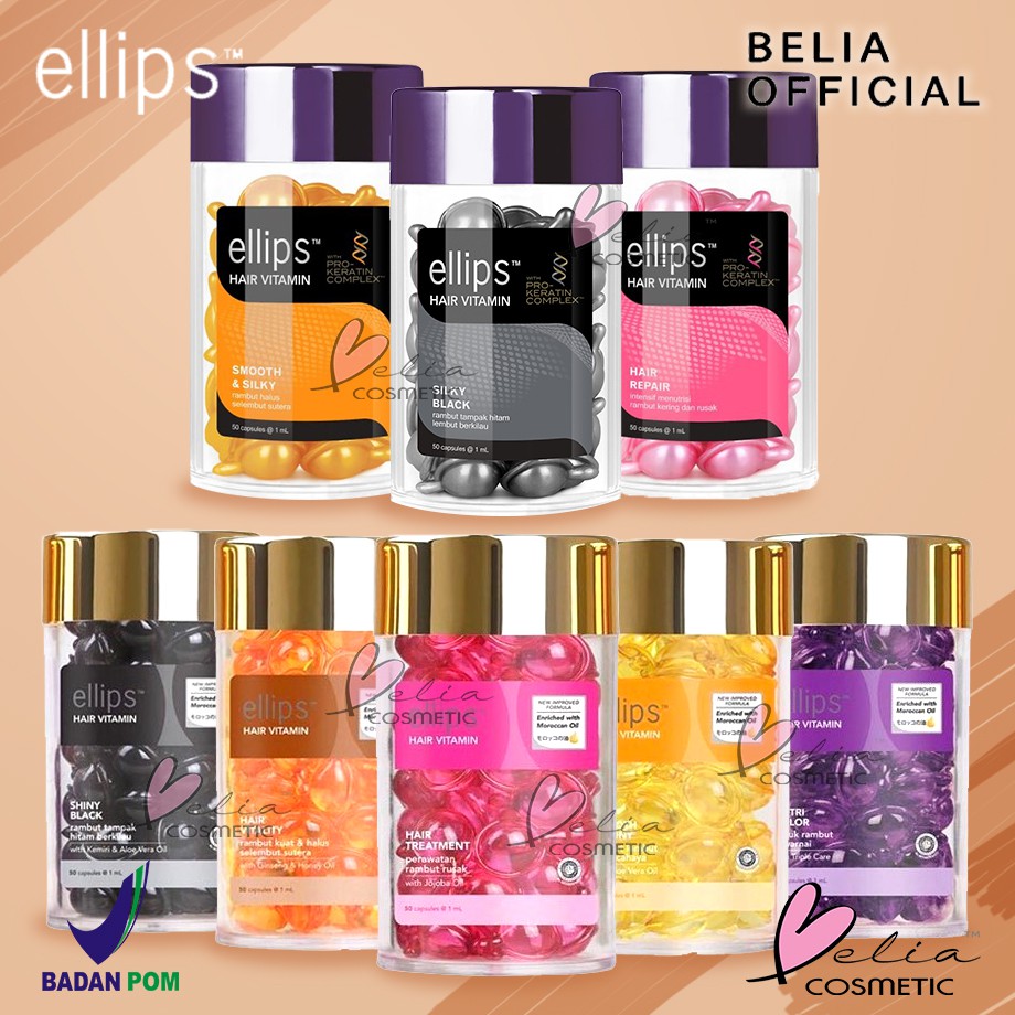 Jual BELIA ELLIPS Hair Vitamin botol isi | Elips PRO Keratin ...