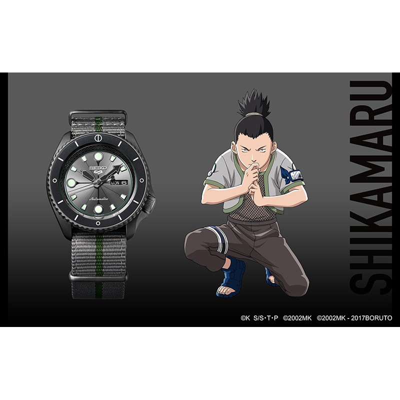 Jual Seiko 5 Sports Naruto & Boruto SRPF75K1 Shikamaru Nara Limited ...