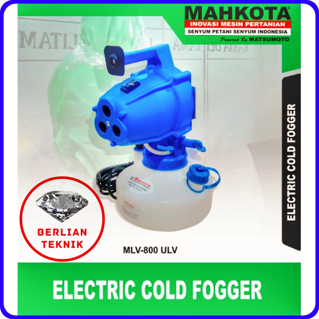 Jual Electric ULV Cold Fogger Machine Mesin Fogging Listrik Mahkota MLV ...