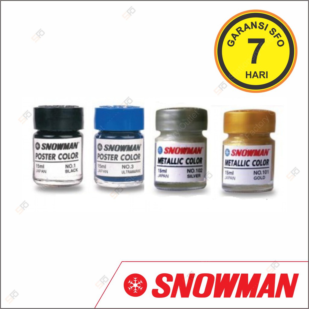 Jual Cat Poster Snowman Satuan - 15 ml | Shopee Indonesia