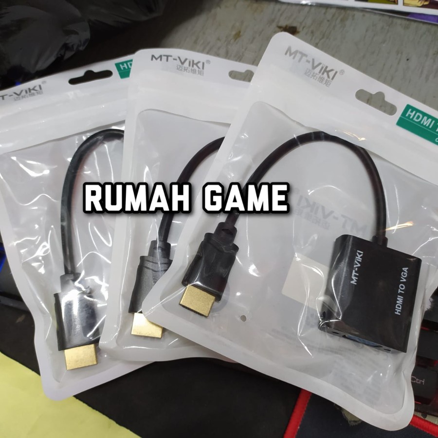 Jual Converter HDMI to VGA MT-VIKI HD Plug and Play | Shopee Indonesia