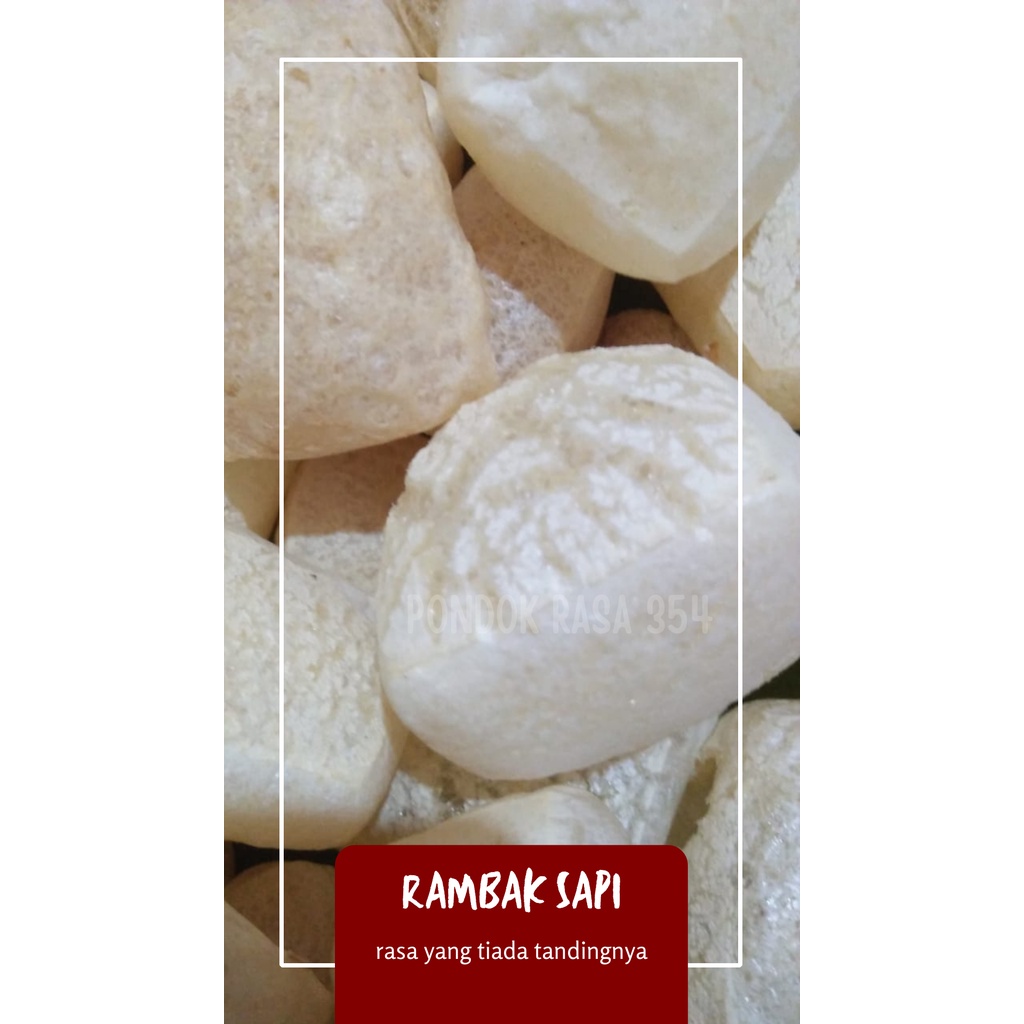 Jual Kerupuk Rambak Kulit Sapi / Enak Gurih Ringan Renyah Kopong ...