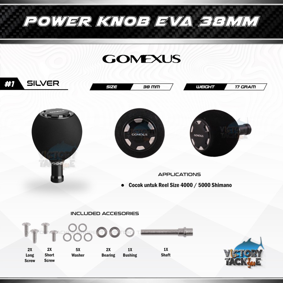 Jual EXTRA BONUS | GOMEXUS EVA REEL HANDLE KNOB 38MM FOR SHIMANO ...