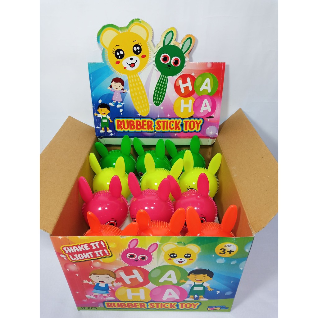 Jual Rubber Stick Toy Lampu dan Suara - Mainan Stick Karet Menyala ...