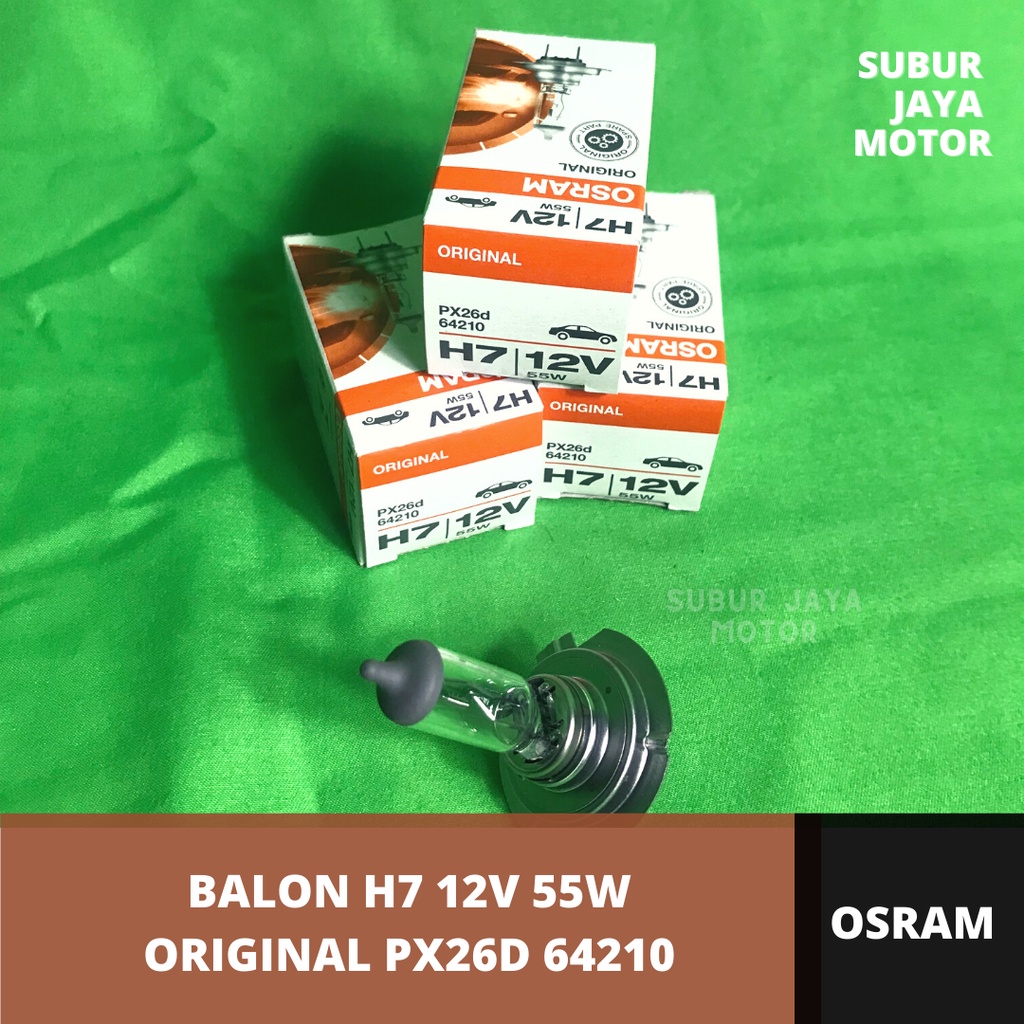 Jual OSRAM H7 12V 55W PX26D 64210 Bohlam / Balon Lampu Mobil / Lamp ...