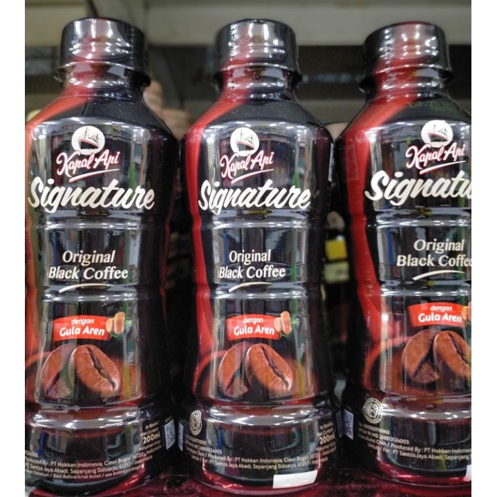 Jual (KSY)KAPAL API SIGNATURE ORIGINAL BLACK/STRONG 200ML | Shopee ...