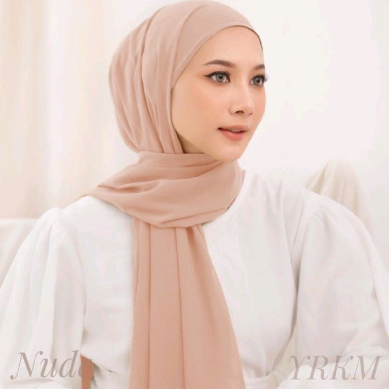 Jual Hijab Pashmina Ceruty Premium Bahan Babydoll | Shopee Indonesia