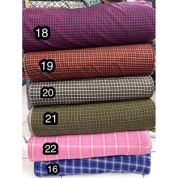 Jual Kain Katun Motif Kotak Kotak Acrylic Part 2 (Lebar 115cm) | Shopee ...