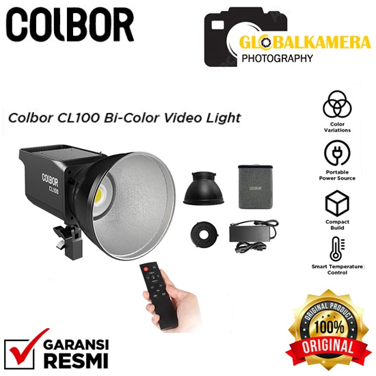 Jual Colbor CL100 Bi-color 100W COB LED Studio Light ( 2700K-6500K ...