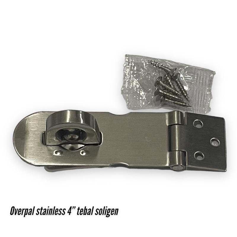 Jual Haps lock overpal kunci stainless tebal Large Soligen | Shopee ...