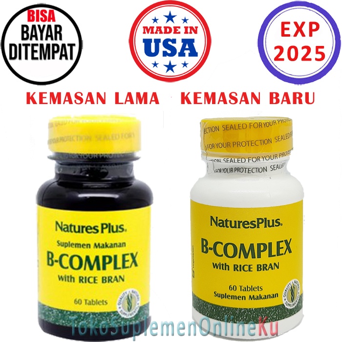 Jual Natures Nature's Plus B Complex - 60 Tablet | Kesehatan Syaraf ...