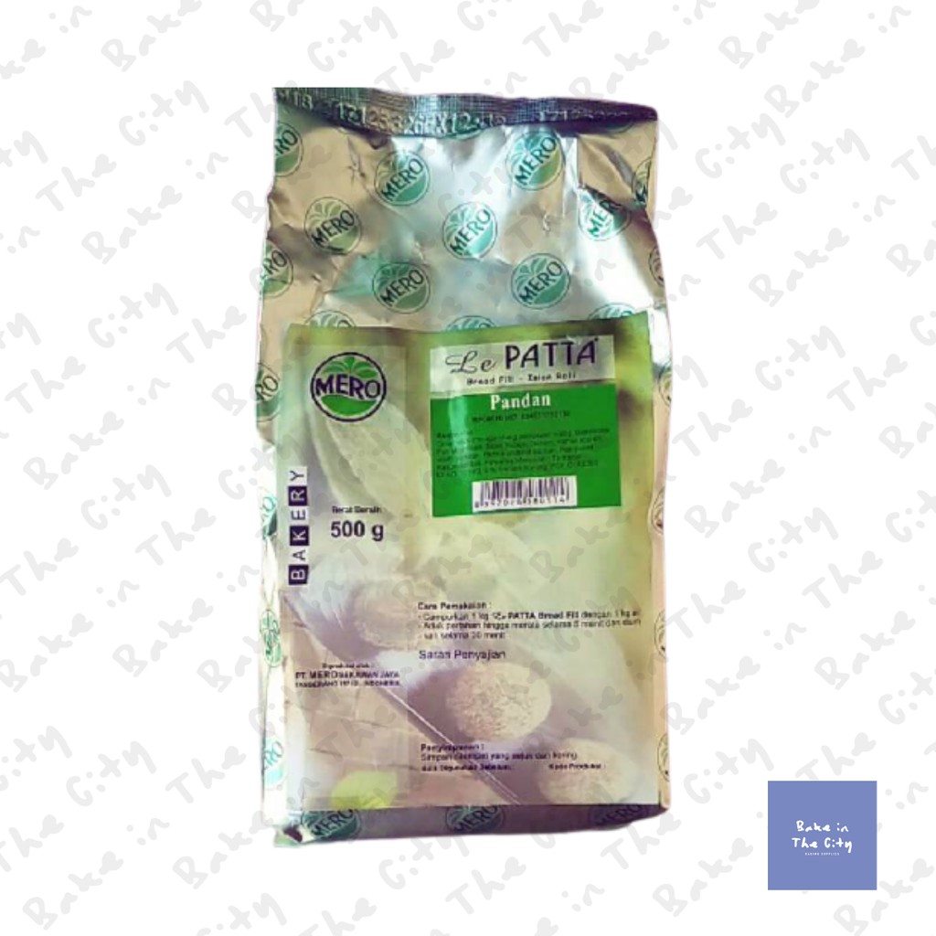 Jual Mero LePatta Isian Roti Bubuk Rasa Pandan - 500gr | Shopee Indonesia