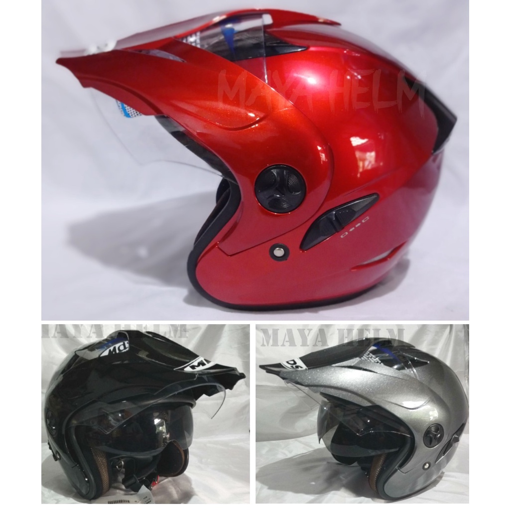 Jual Helm MDS CV Pro 2 Solid Half Face | Shopee Indonesia