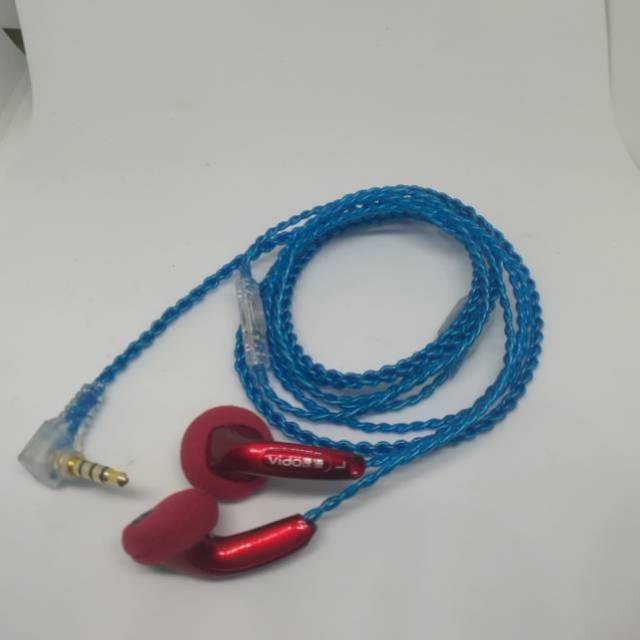 Jual Vido Earbuds Earphone Recable Oxygen-free copper Biru | Shopee ...