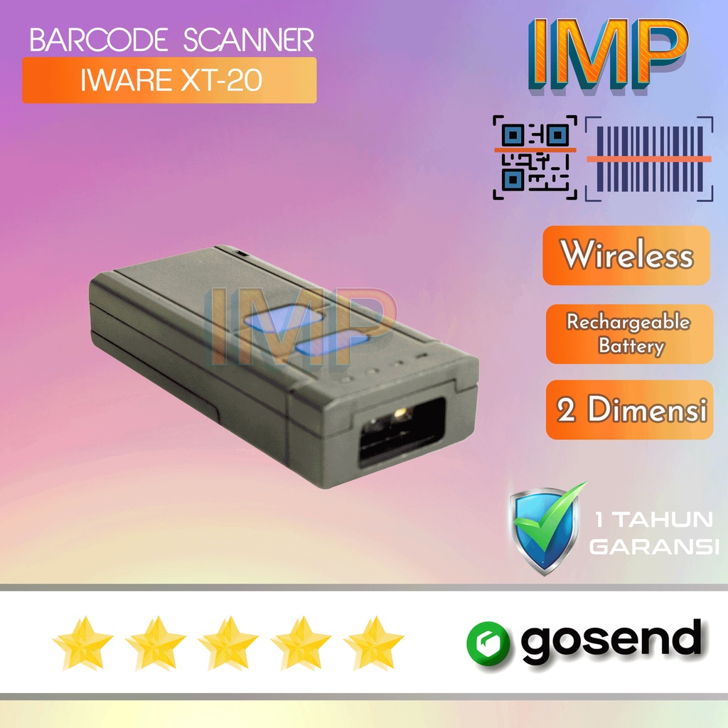 Jual Barcode Scanner 2D Wireless Bluetooth Iware XT20 | Shopee Indonesia