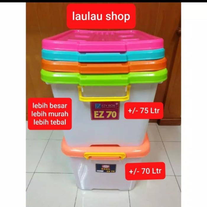 Jual Container Box EZY 75 Liter Dengan Roda / Kontainer Industri Real ...