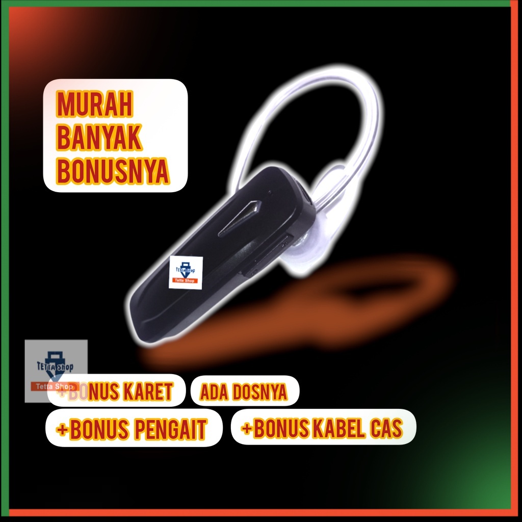 Jual Headset Bluetooth Bisa Telpon dan Dengar Musik I Earphone ...