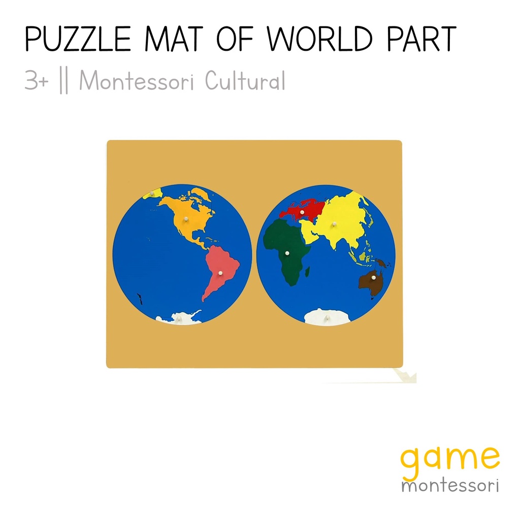 Jual Game Montessori World Map / Continents Map | Shopee Indonesia
