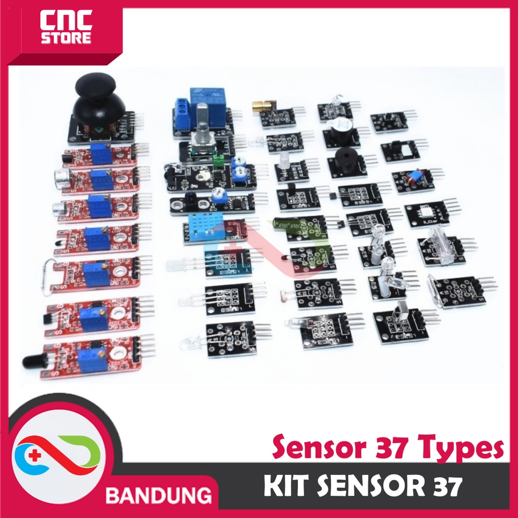 Jual KIT SENSOR 37 TYPES COMPATIBLE FOR ARDUINO | Shopee Indonesia