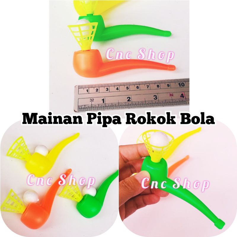 Jual Mainan Pipa Rokok Bola Apung Cerutu Bola Tiup Lucu Murah | Shopee ...