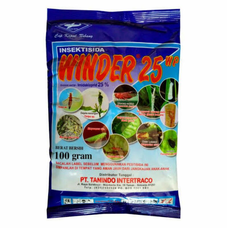 Jual Obat Pertanian Insektisida WINDER 25 WP 100 gram - pengendali hama ...