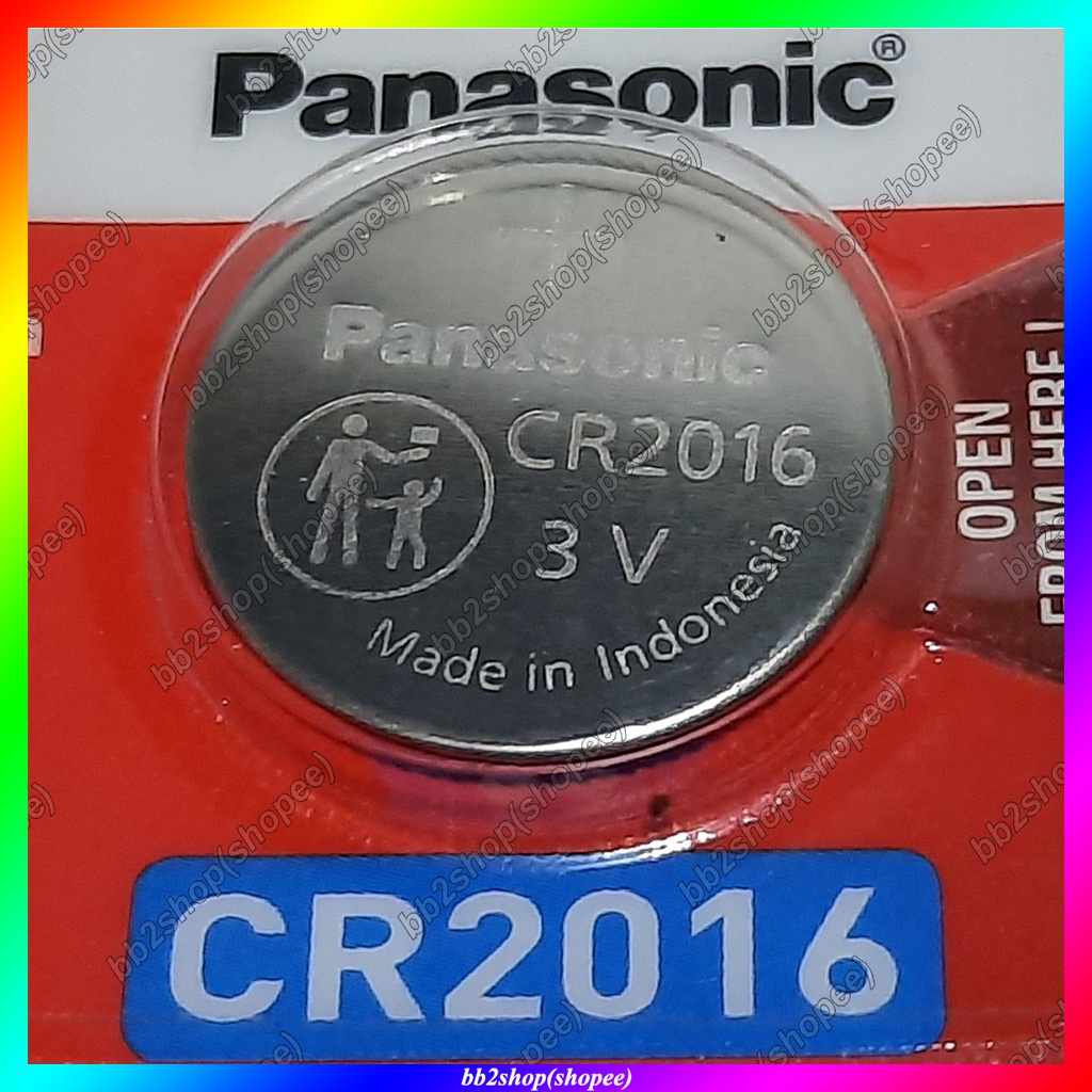 Jual baterai panasonic original cr2016 cr 2016 3v lithium batre kancing battery | Shopee Indonesia