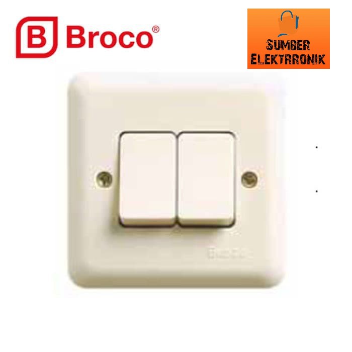 Jual BROCO 6622U New Gee Double Switch - Saklar Seri | Shopee Indonesia