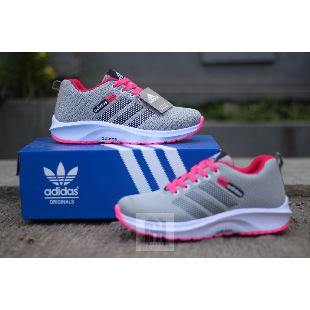 Jual SEPATU CEWEK SEPATU RUNNING READY UK 36-40 SEPATU WARNA ABU PINK ...