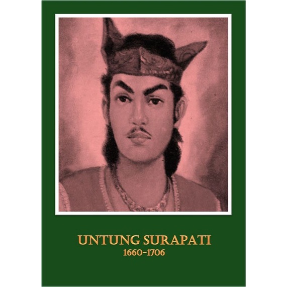 Jual Hiasan dinding poster Untung Surapati plus bingkai ukuran 53x35 ...