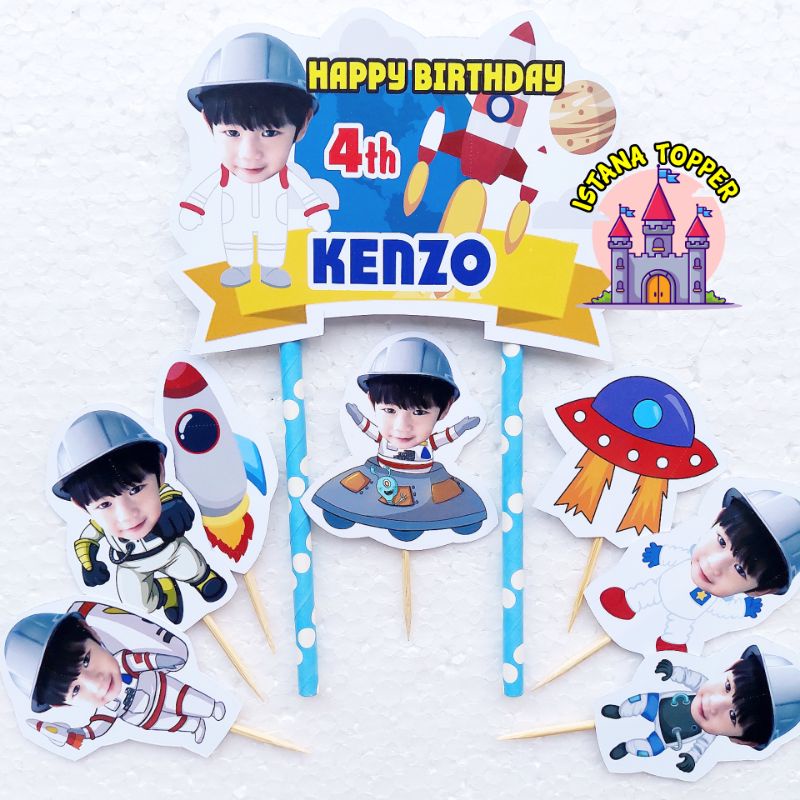 Jual Topper CUSTOM Foto Variasi Kepala / Topper Foto / Topper Ultah ...