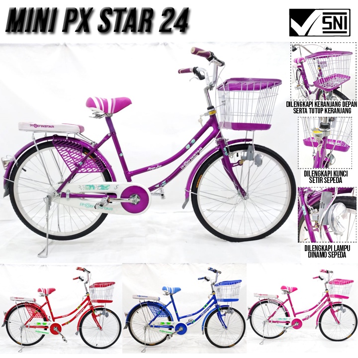 Jual Sepeda Mini 24 Inch Phoenix Star Kunci Two Tone KRJ Lis | Shopee ...
