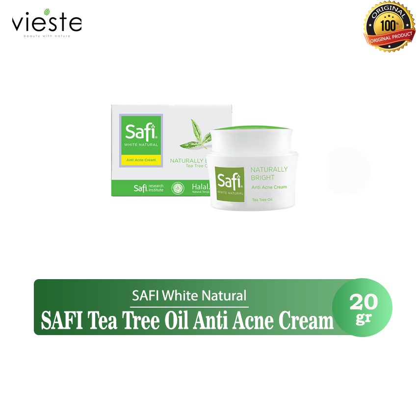 Jual Safi White Natural Anti Acne Cream TTO 20Gr | Shopee Indonesia