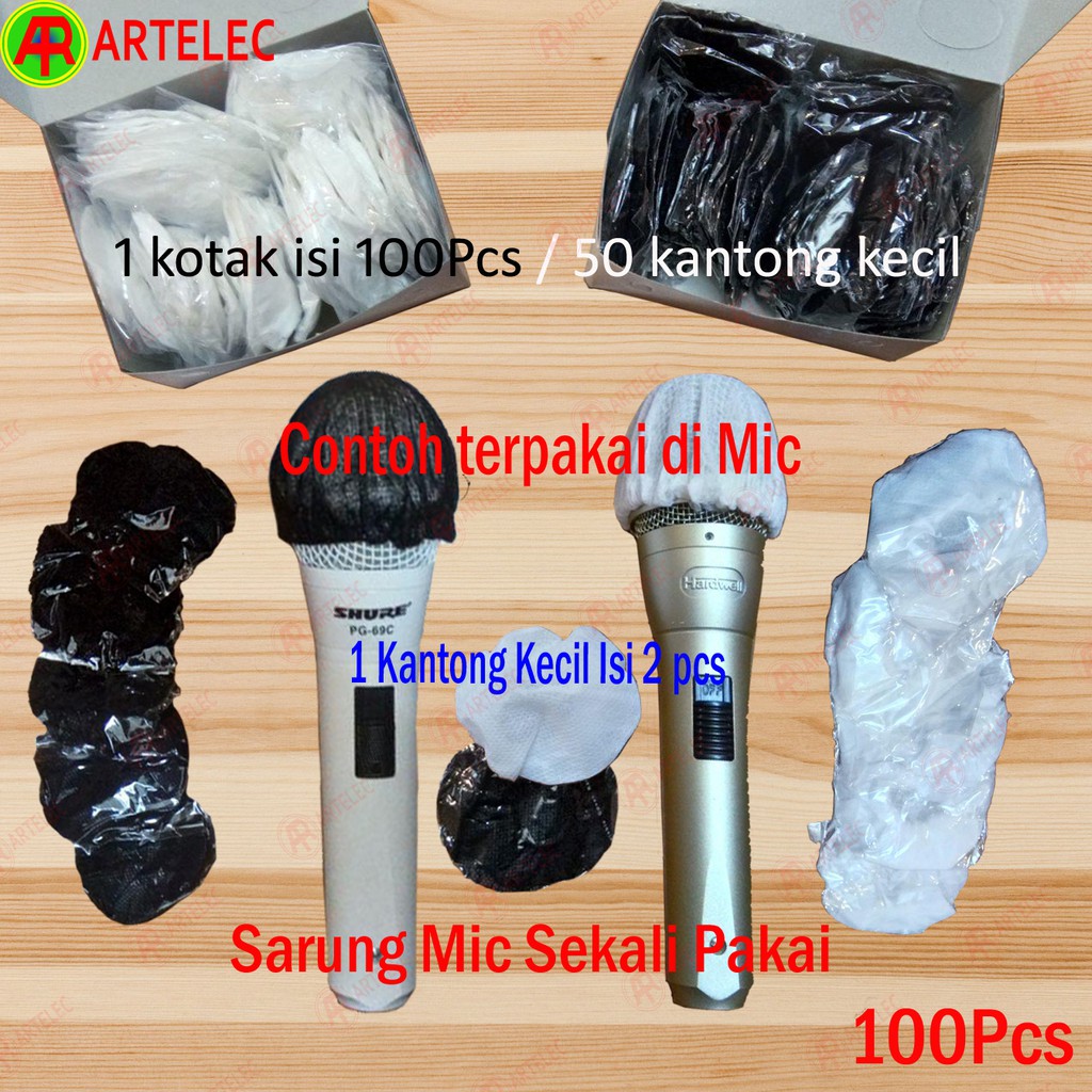 Jual Sarung Mic / Microphone cover sekali pakai isi 100 Pcs | Shopee ...