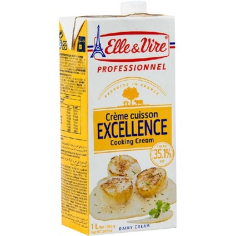 Jual Elle&vire creme cuisson cooking cream 1L | Shopee Indonesia