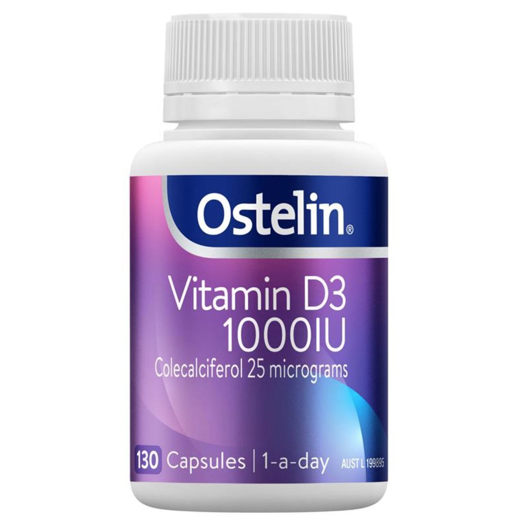 Jual Ostelin Vitamin D3 1000 IU ( 130 Capsules ) | Shopee Indonesia