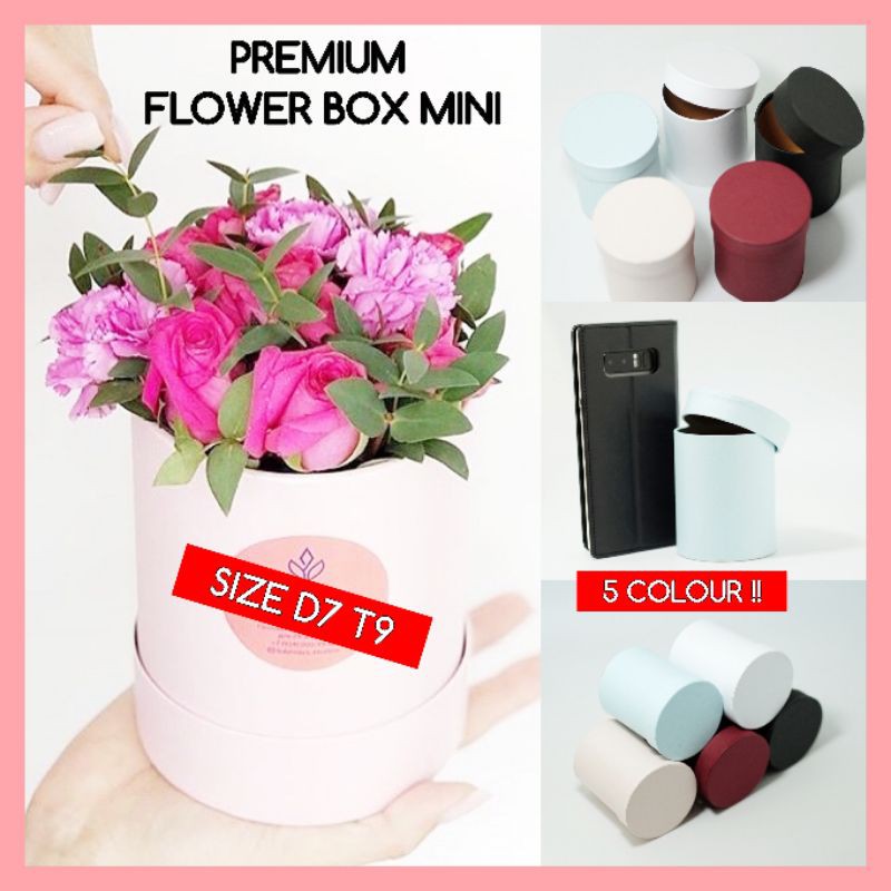 Jual Bloom Box BUNGA PREMIUM WARNA POLOS / FLOWER BOX PREMIUM , BOX BUNGA , VAS BUNGA , BLOOM ...