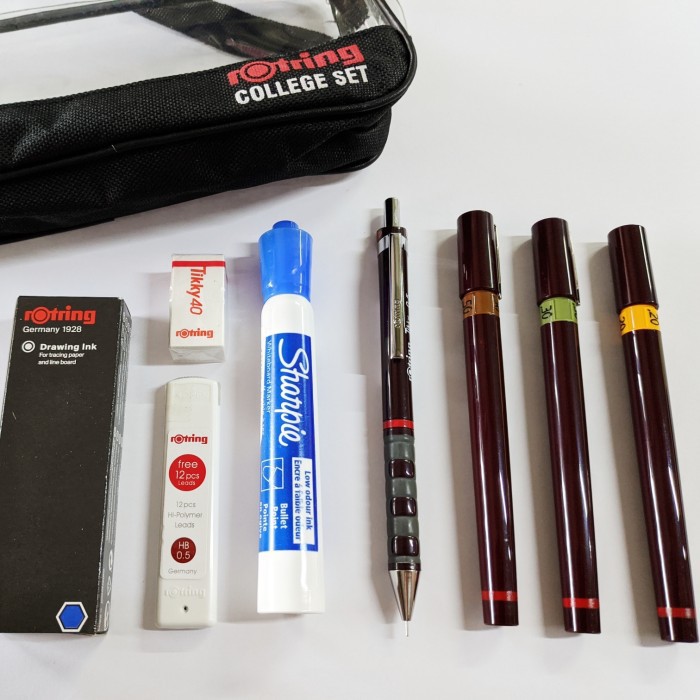 Jual Rotring Rapido Isograph College Set 0.1/0.3/0.5 Eco Pack | Shopee ...