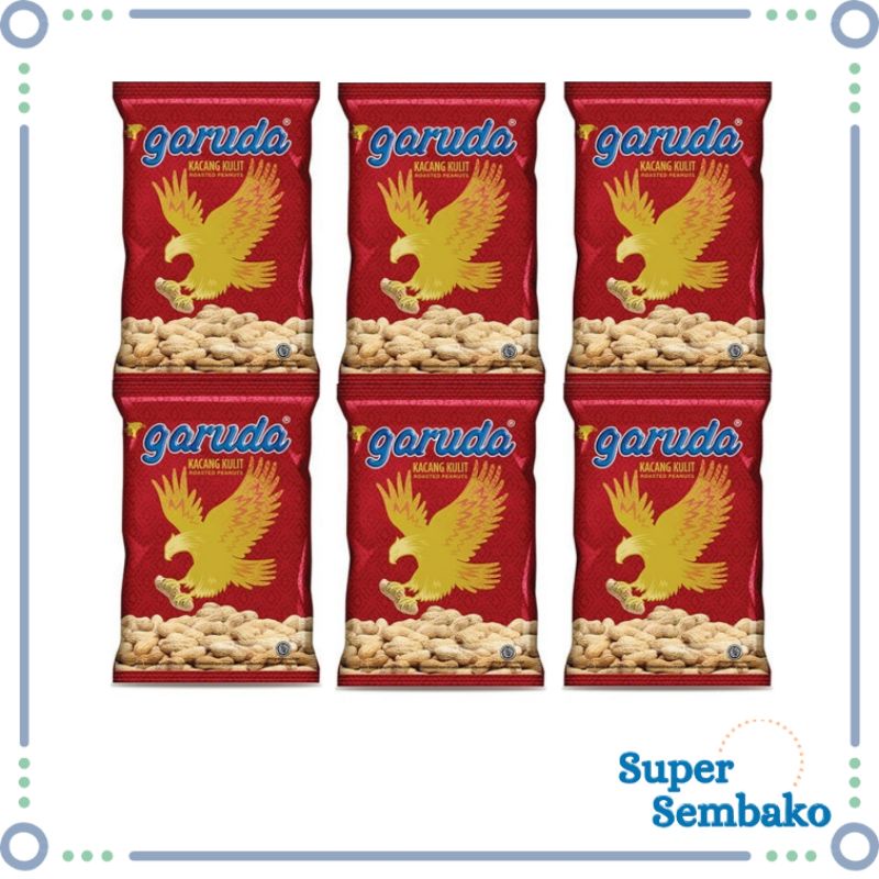 Jual SNACK JAJANAN JADUL GARUDA KACANG KULIT BAKAR 16g RENCENG ISI 10 ...